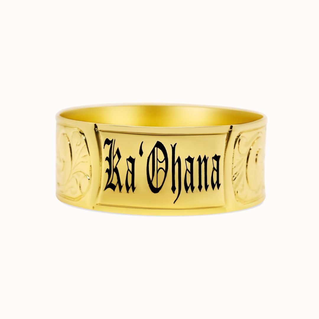 25mm Kamalani Heirloom Personalized Bangle – Ka Ohana Jewelry