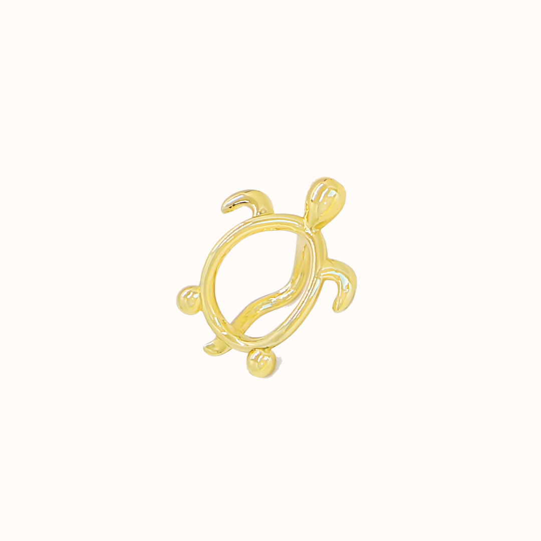 Honu (Sea Turtle) Outline Bead – Ka Ohana Jewelry